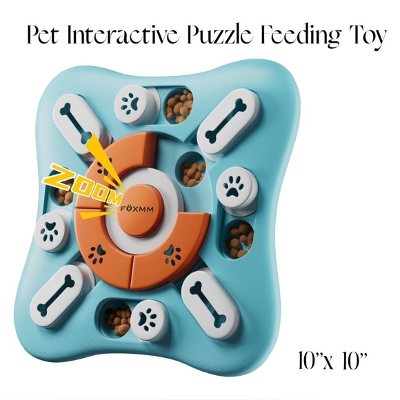 FOXMM | Dog | Interactive Pet Dog Puzzle Feeding Toy Food Treats L X ...